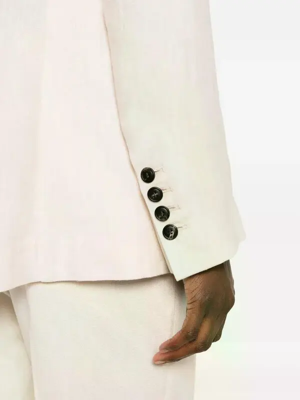 Eleventy Double-breasted Linen Blazer