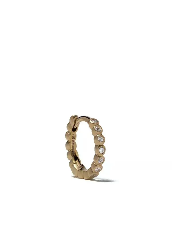WE BY WHITEBIRD 18kt Diamond Estelle Hoop Single Earring - Gold