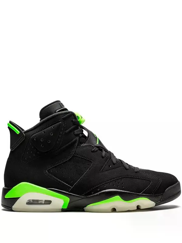 JORDAN Air 6 Retro Electric Green Sneakers - Black