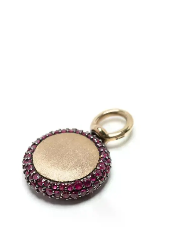 LUCY DELIUS Ruby Victorian Set Pocket Watch Pendant