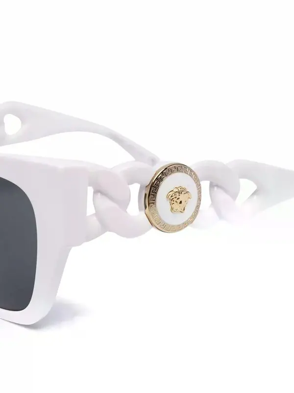 Versace Chain-arm Cat-eye Sunglasses