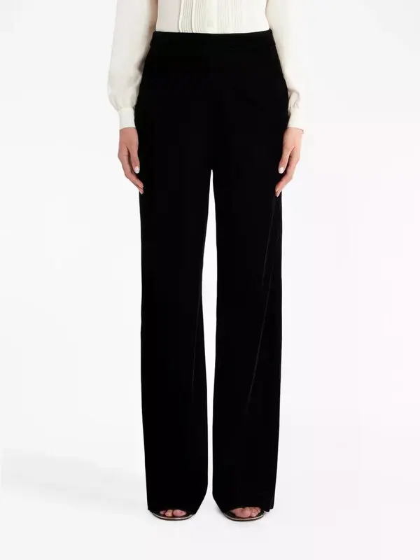 Etro Velvet Straight-leg Trousers