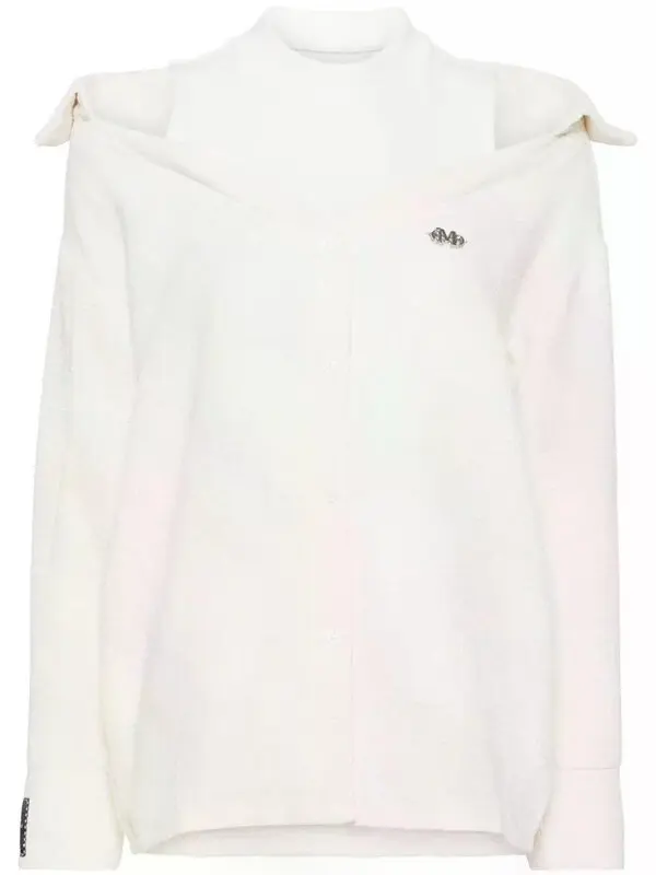 MUSIUM DIV. Layered Tank Top Shirt - Neutrals