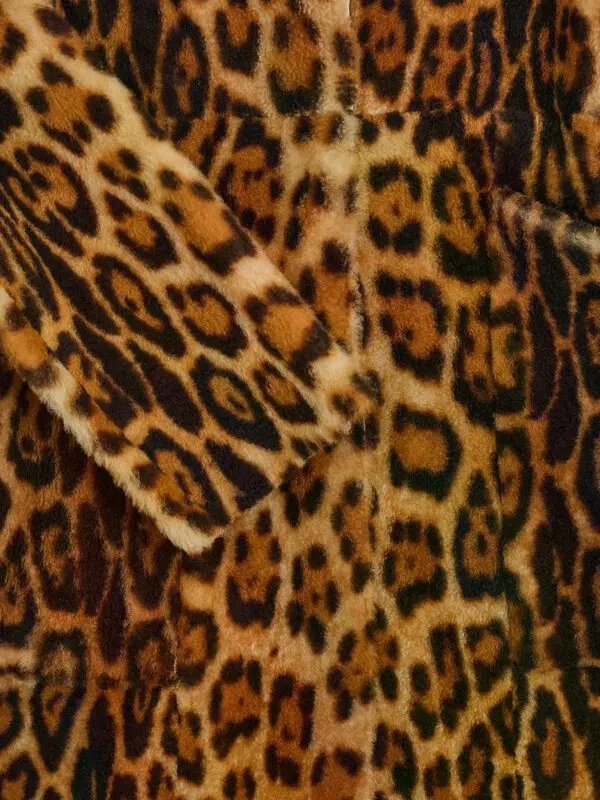 YVES SALOMON Leopard Print Coat