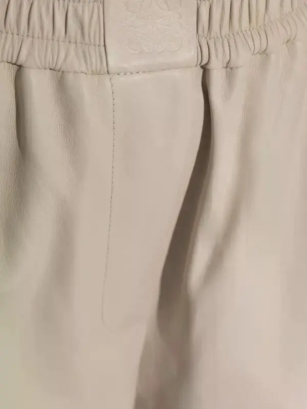 Loewe Cropped Leather Trousers