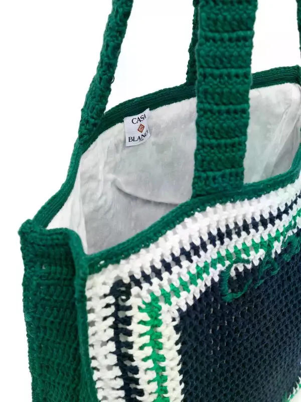 Casablanca Crochet Tote Bag - Blue