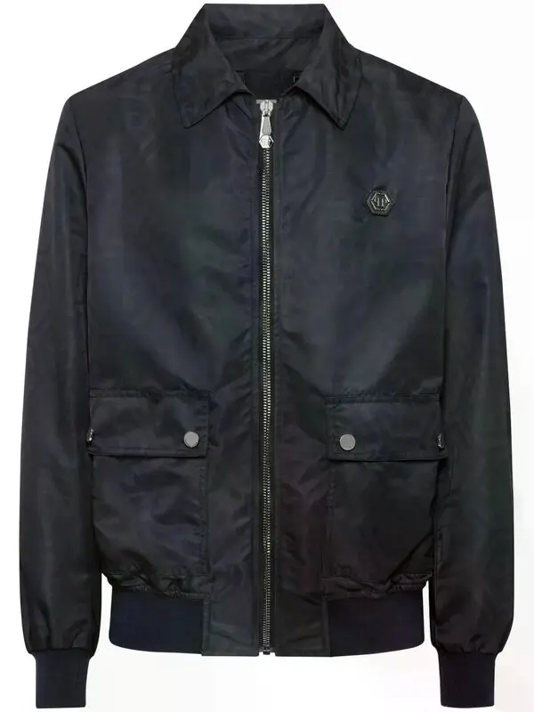 Philipp Plein Monogram-jacquard Bomber Jacket