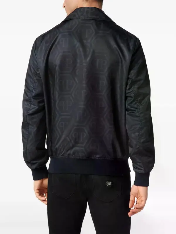 Philipp Plein Monogram-jacquard Bomber Jacket