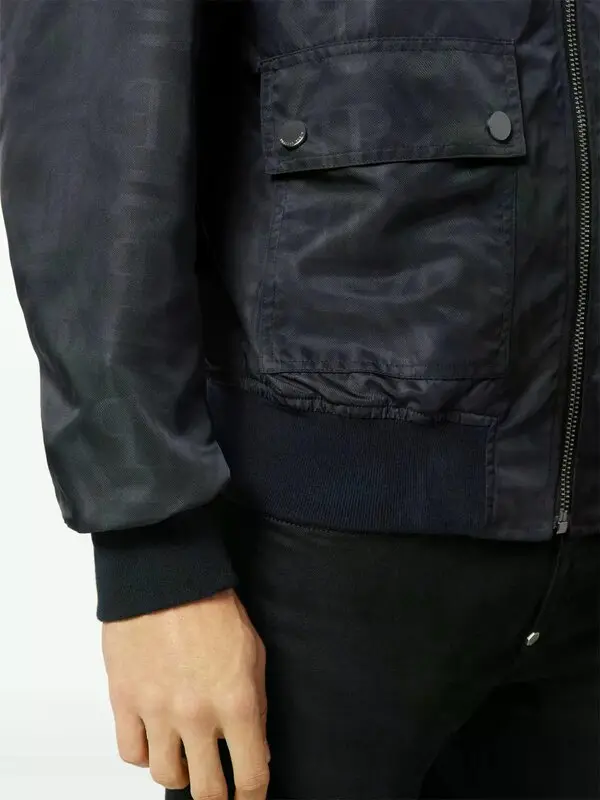 Philipp Plein Monogram-jacquard Bomber Jacket