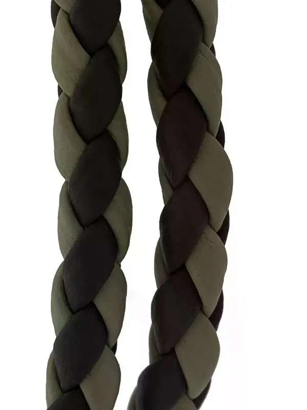 TOD'S Two-tone Weave Wrap Bracelet - Green