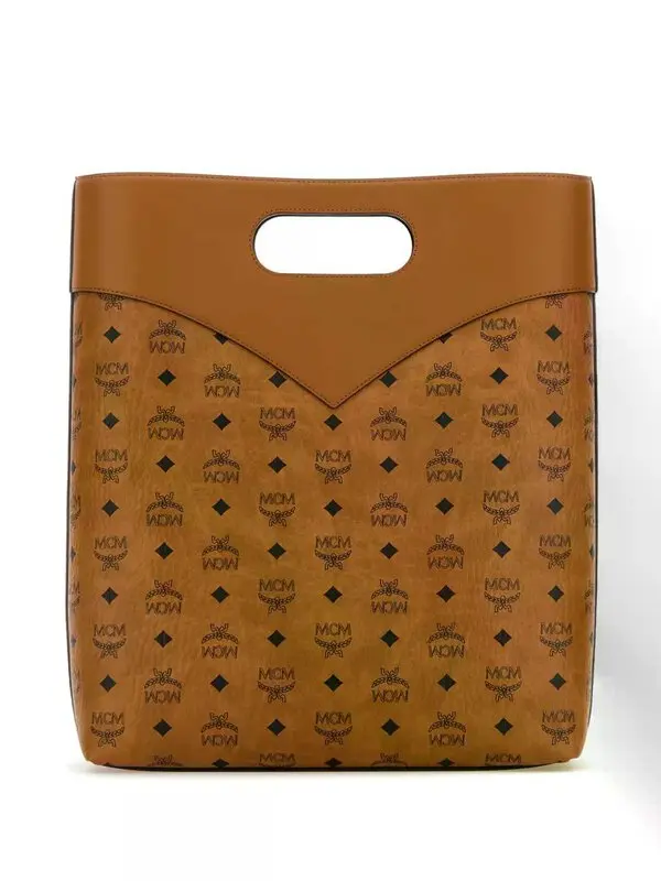 Mcm Visetos Print Leather Bag