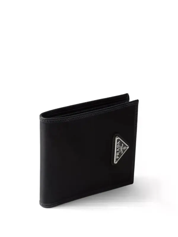 Prada Logo-plaque Bi-fold Wallet