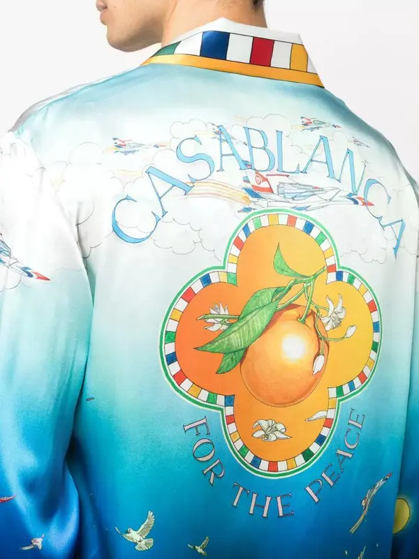 Casablanca Le Dimension Illustration Style-print Shirt