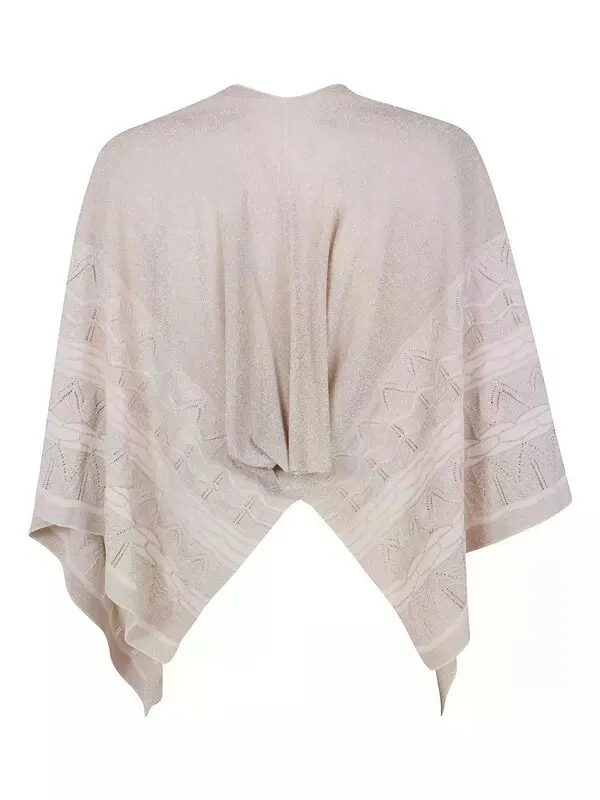 D.exterior V-neck Knitted Top With Three-quarter Length Sleeves