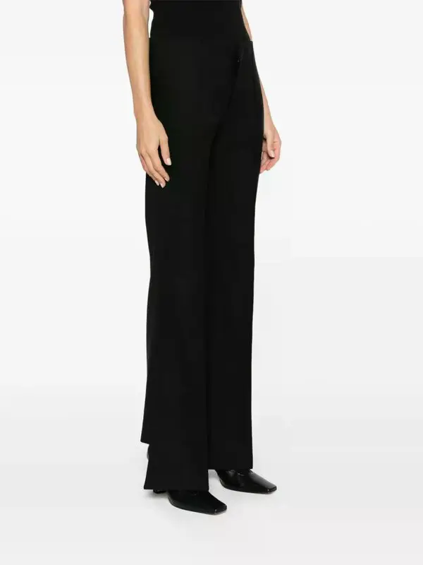 Chloé Flared Stretch-wool Trousers