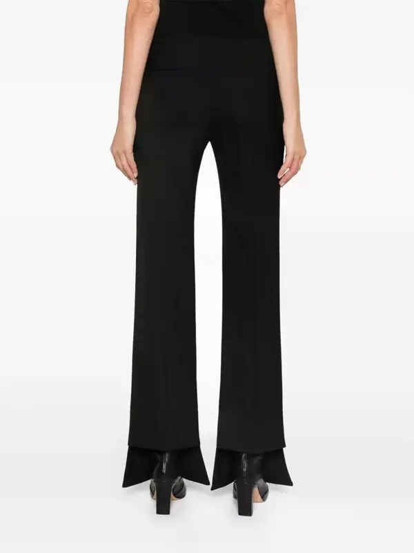 Chloé Flared Stretch-wool Trousers