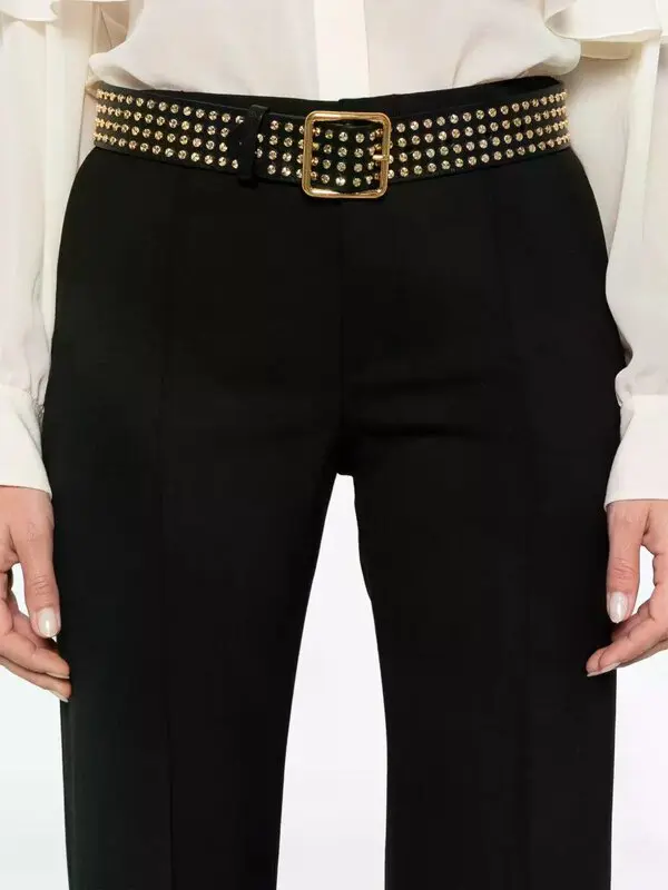 Chloé Flared Stretch-wool Trousers