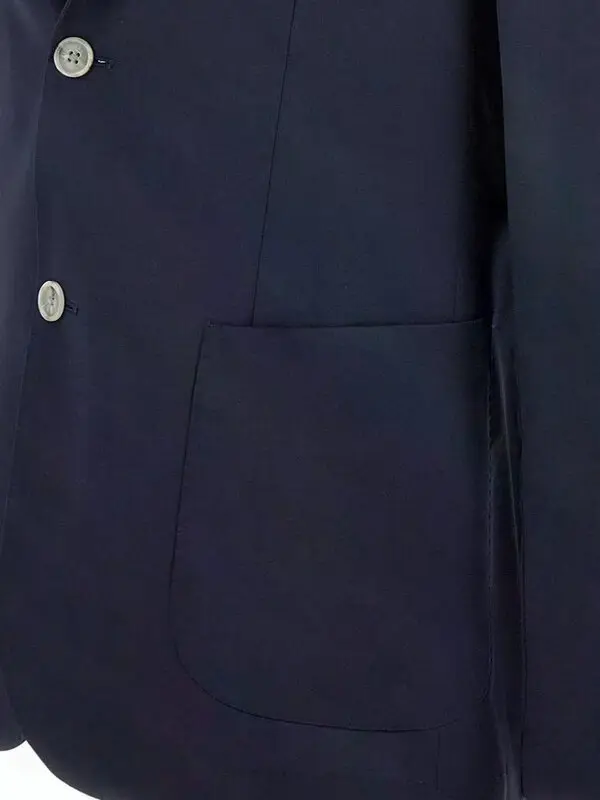BARBA NAPOLI Wool Blazer - Blue