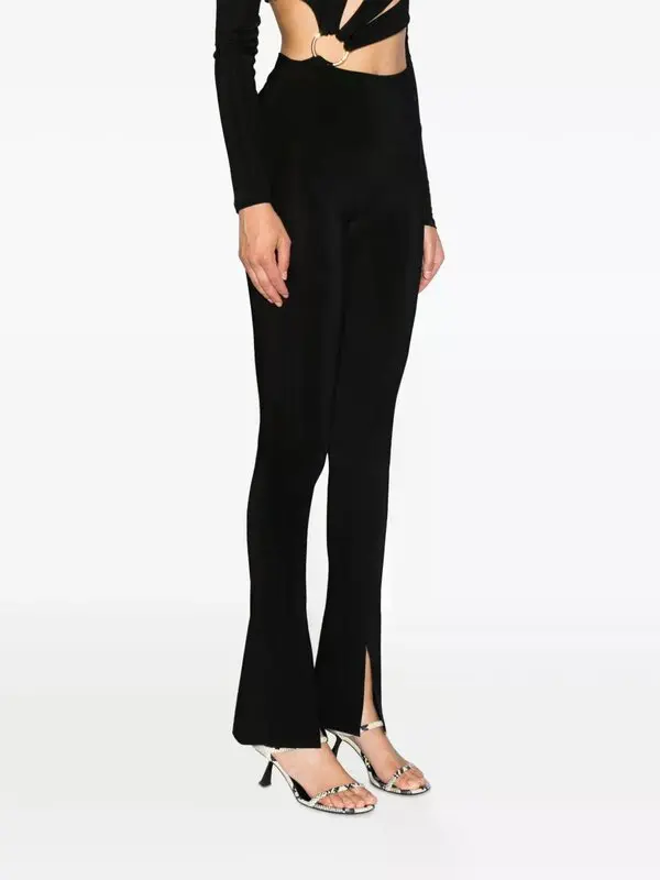Norma Kamali Spat High-waisted Flared Leggings - Black
