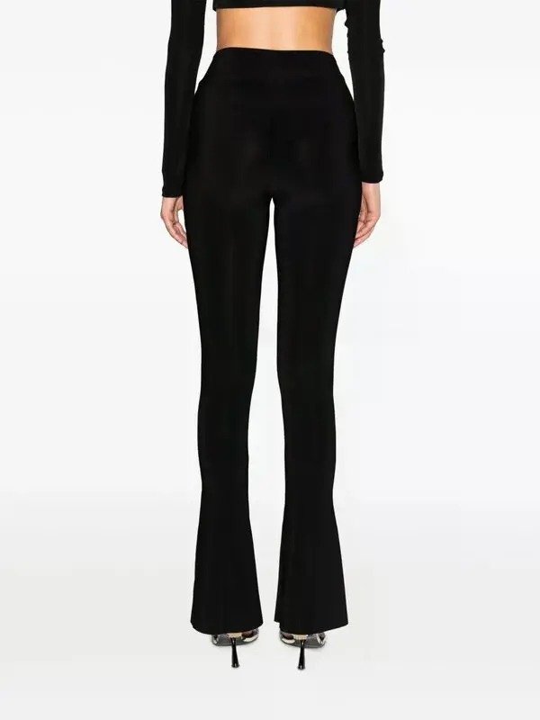 Norma Kamali Spat High-waisted Flared Leggings - Black