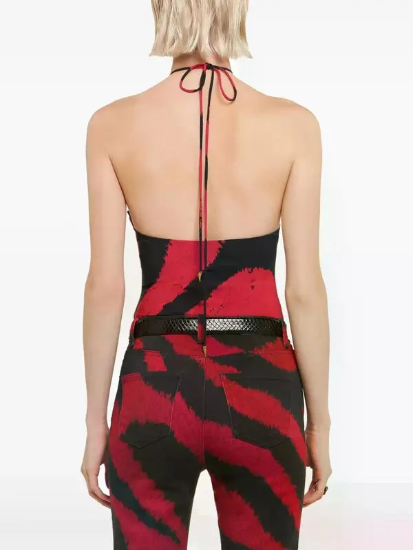 Roberto Cavalli Striped Bodysuit