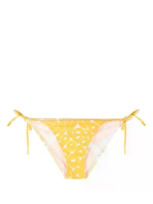 ERES Regal Leaf-print Bikini Bottoms - Yellow