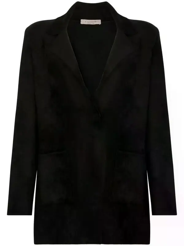 D.exterior Single-breasted Blazer