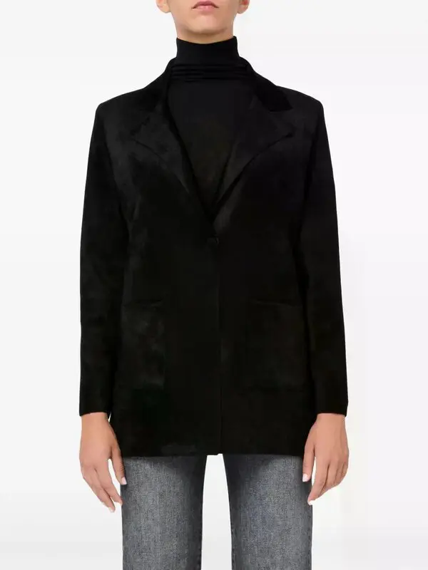 D.exterior Single-breasted Blazer