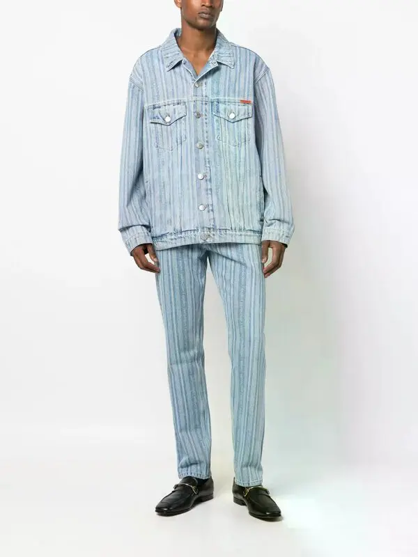 Martine Rose Striped Denim Jacket