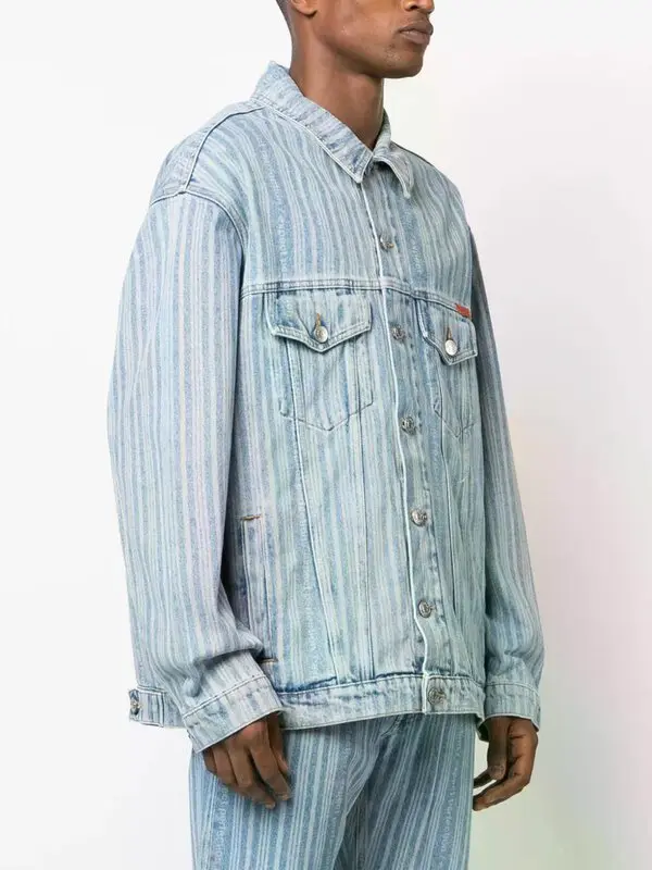 Martine Rose Striped Denim Jacket