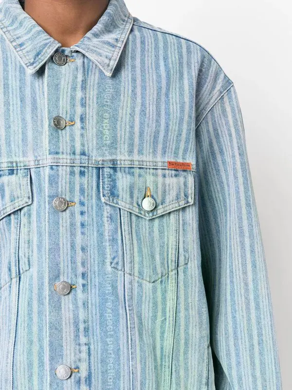 Martine Rose Striped Denim Jacket