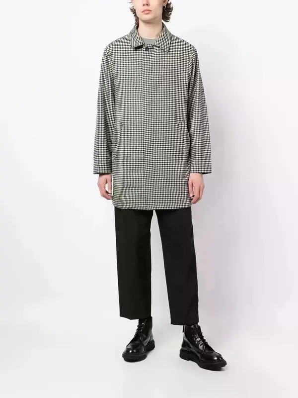 THE POWER FOR THE PEOPLE Dogtooth Wool Coat
