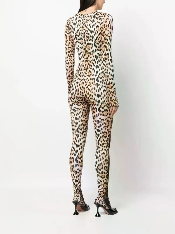 Roberto Cavalli Leopard-print Jumpsuit
