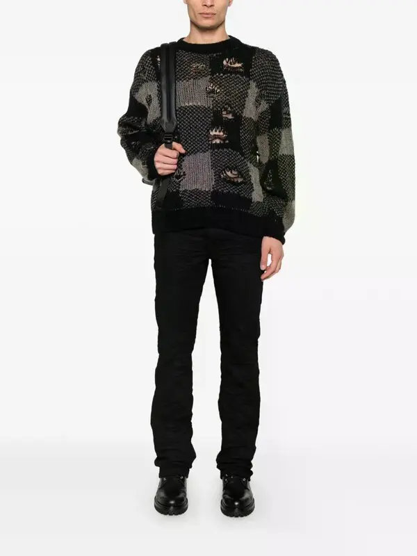 PURPLE BRAND Raw Flared Jeans