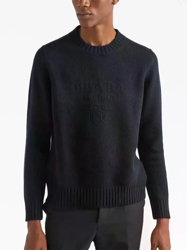 Prada Logo-embroidered Sweater