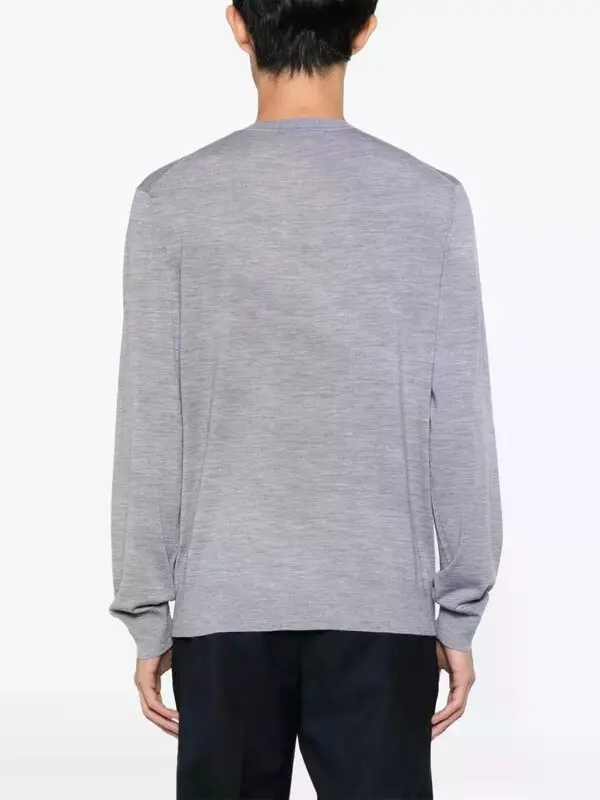 Theory Fine-knit Wool Jumper - Grey