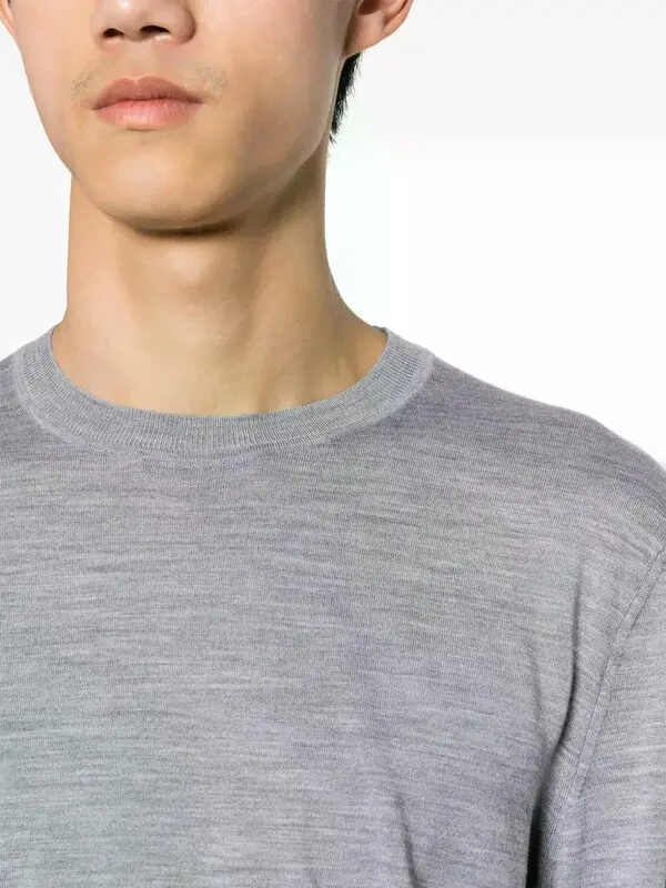 Theory Fine-knit Wool Jumper - Grey