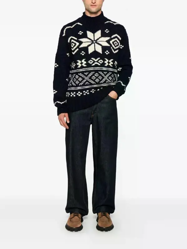 Polo Ralph Lauren Intarsia Knit High Neck Sweater