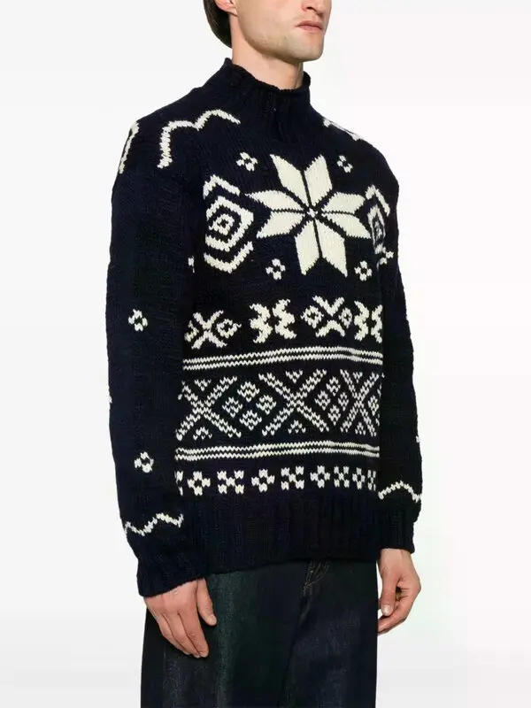 Polo Ralph Lauren Intarsia Knit High Neck Sweater