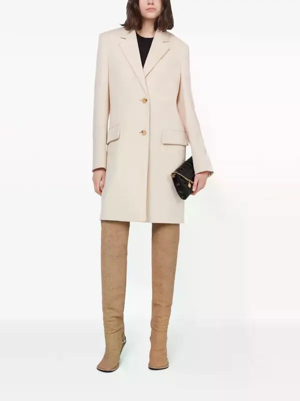 Stella McCartney Single-breasted Wool Coat