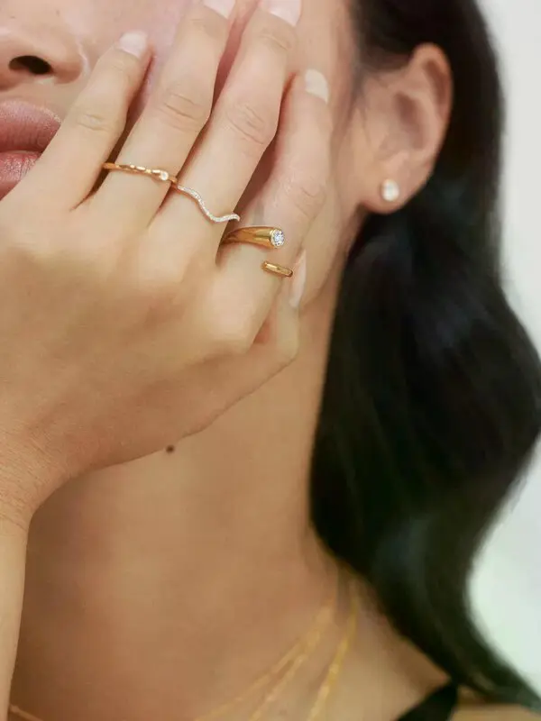 Monica Vinader Siren Ring - Gold