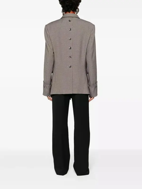 Rokh Houndstooth Double-breasted Blazer