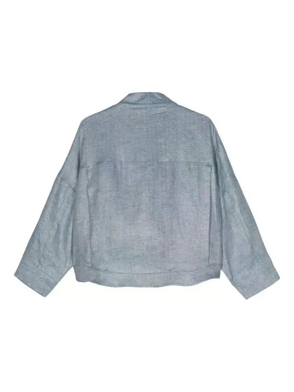 Herno Logo-engraved Buttons Herringbone Jacket
