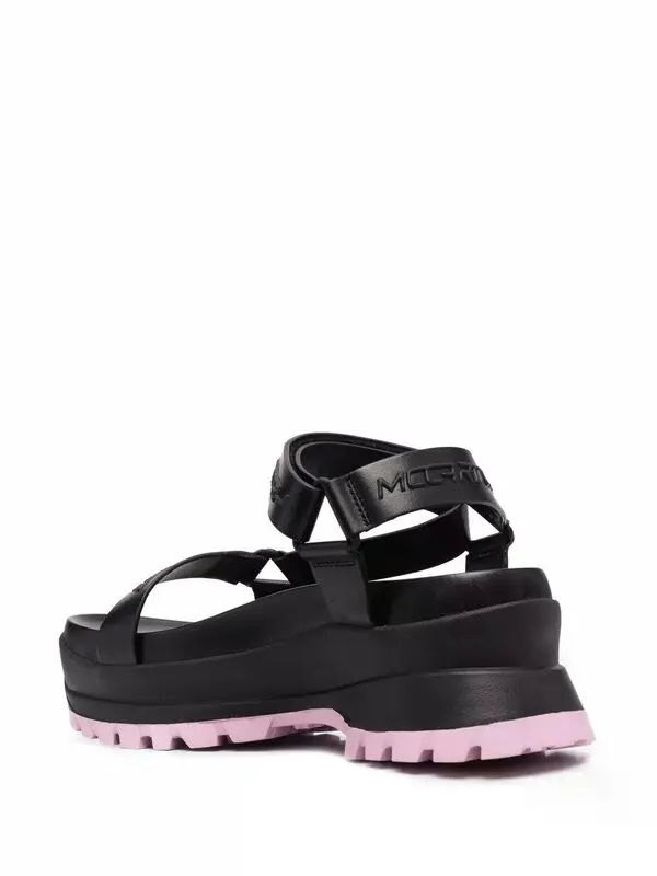 Stella McCartney Trace Logo-embossed Flatform Sandals