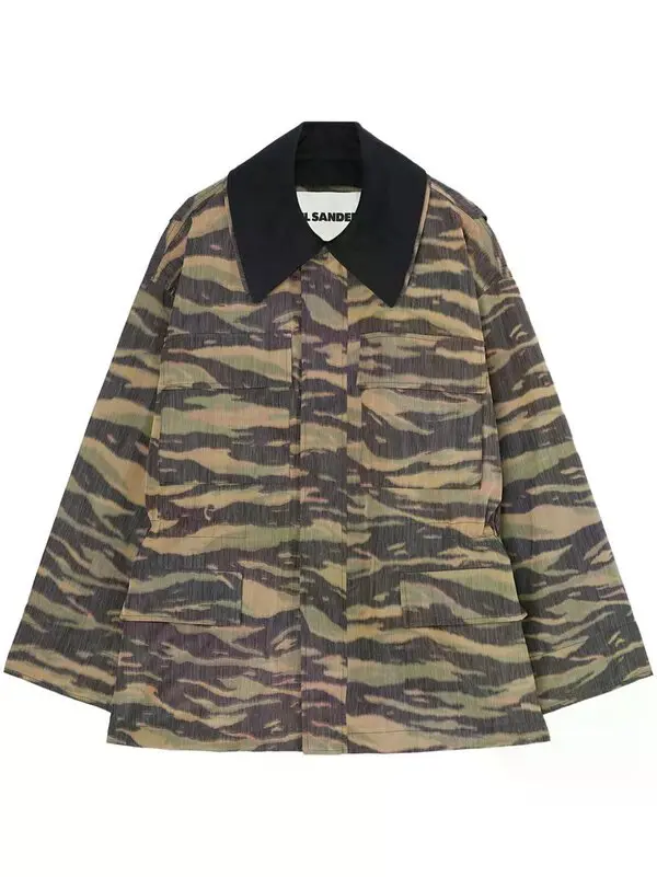 JIL SANDER Camouflage Print Jacket