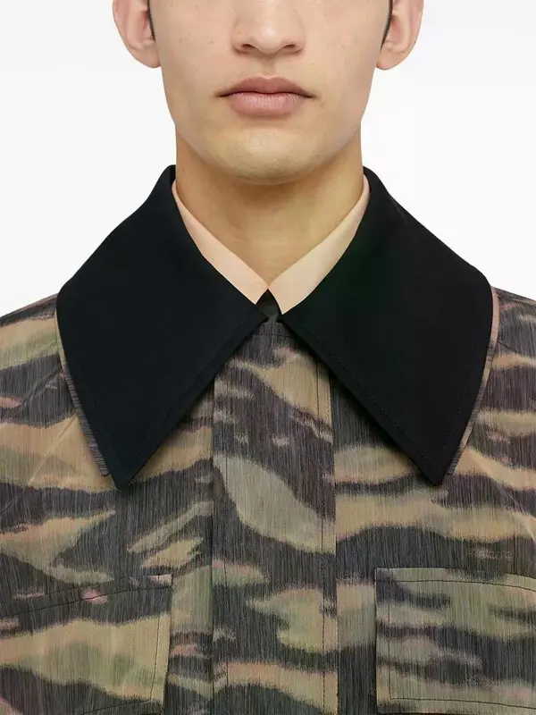 JIL SANDER Camouflage Print Jacket