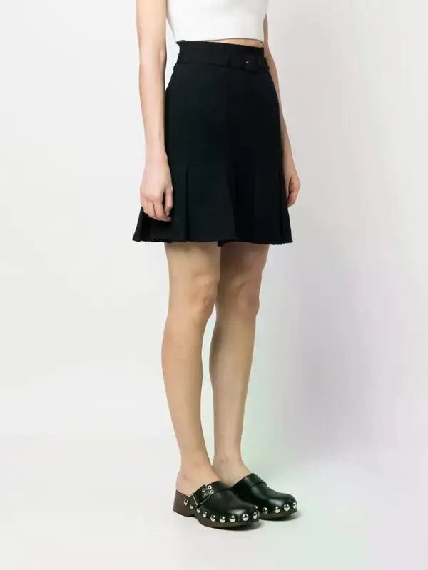 PATOU Belted A-line Skirt - Black