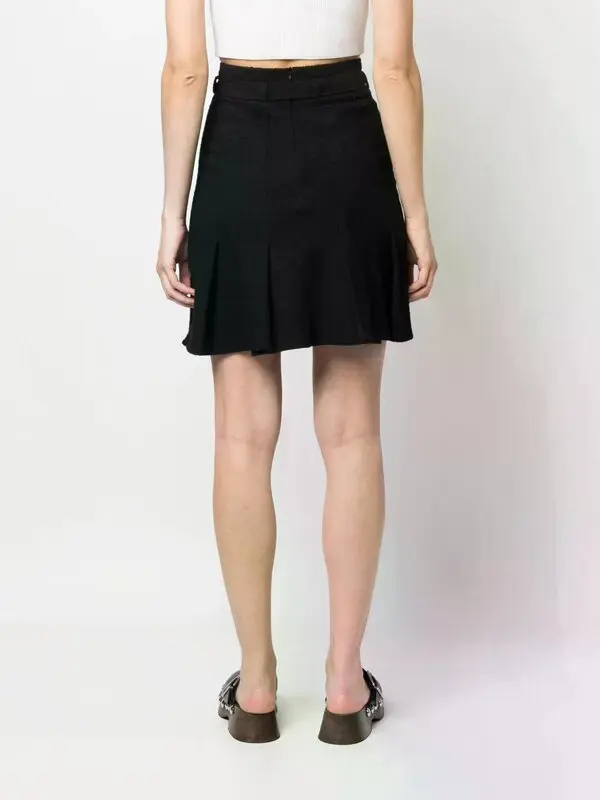 PATOU Belted A-line Skirt - Black