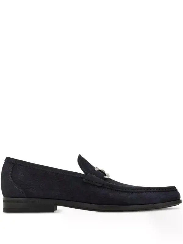 FERRAGAMO Gancini-buckle Loafers - Blue