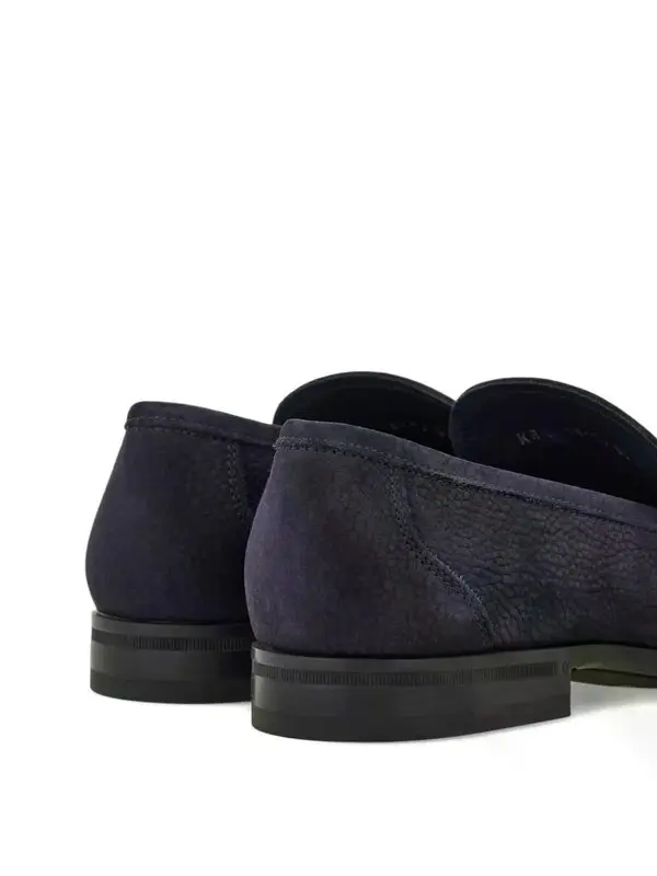 FERRAGAMO Gancini-buckle Loafers - Blue